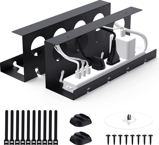 Yomisee Kabelgoot bureau, kabelmanagement bureau set van 2 incl ...