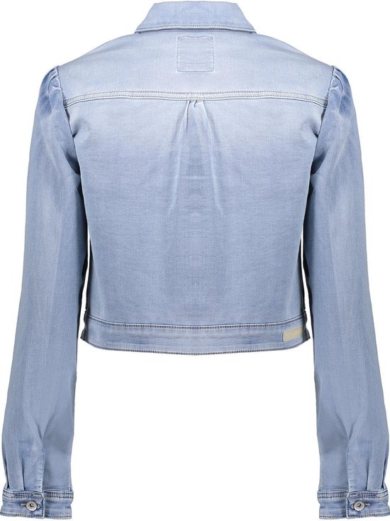 Geisha Jas Cropped Denim Jacket 35300 10 Bleached Denim Dames Maat - S ...