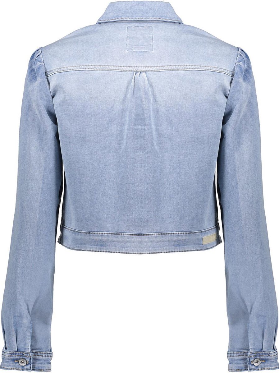Geisha Jas Cropped Denim Jacket 35300 10 Bleached Denim Dames Maat - S ...