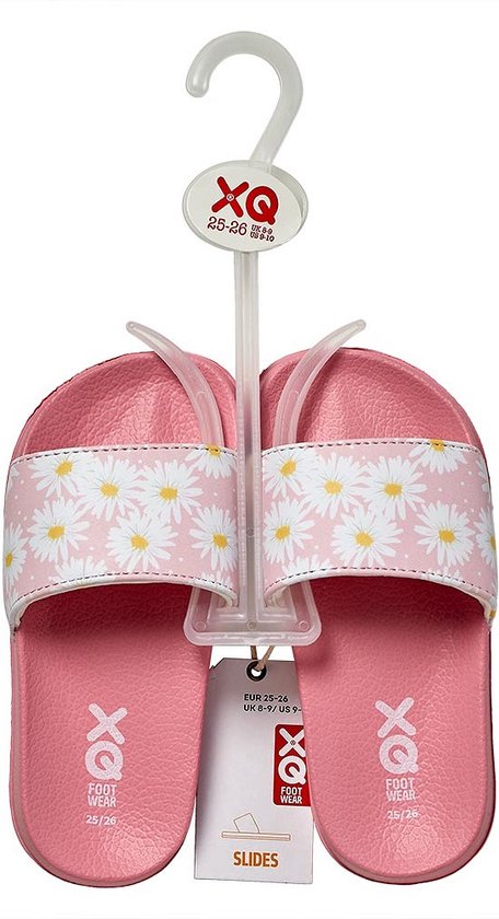 XQ Footwear - Slippers - Bloemen - Roze - Maat 35/36 | bol