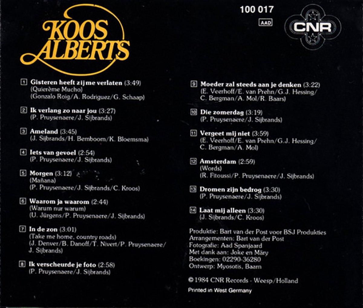 KOOS ALBERTS - Koos Alberts, Koos Alberts | Muziek | bol
