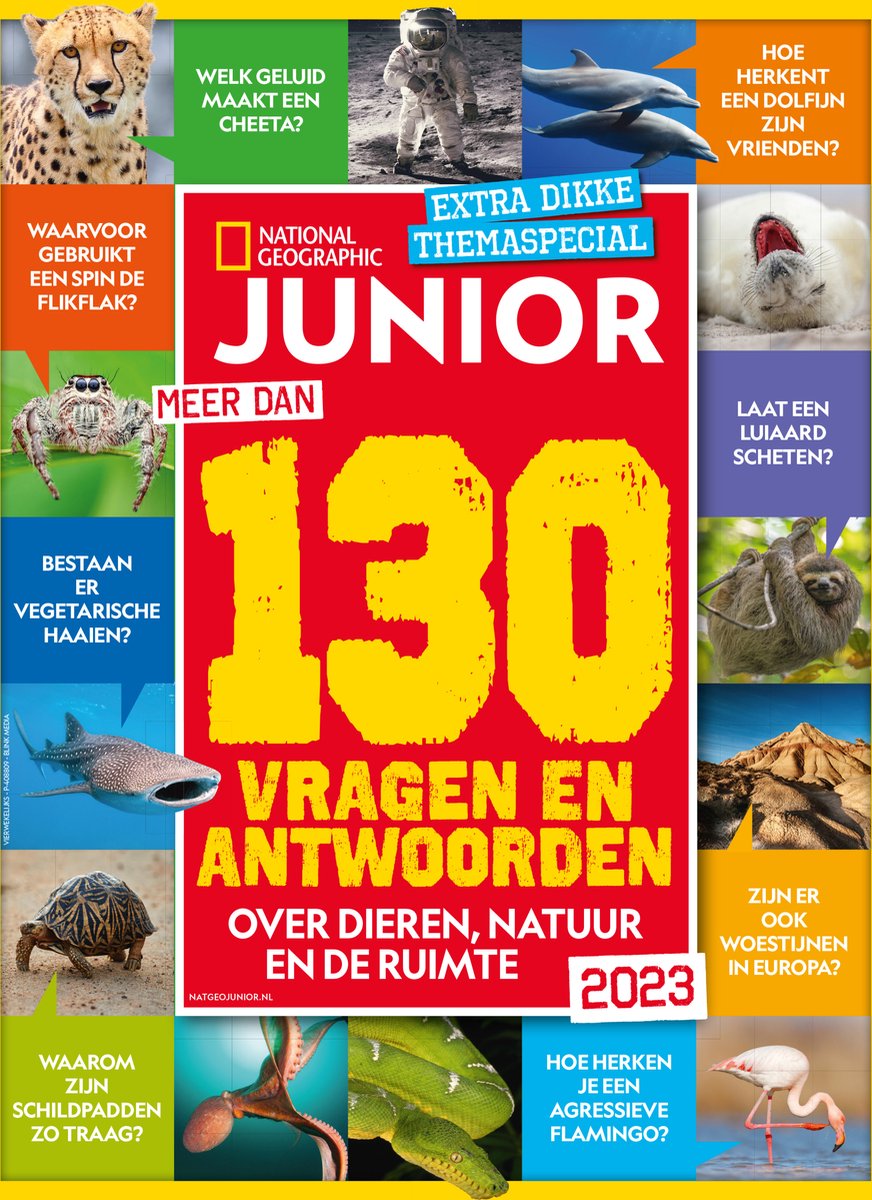 National Geographic Junior - 130 vragen & antwoorden over natuur, wilde dieren,... | bol
