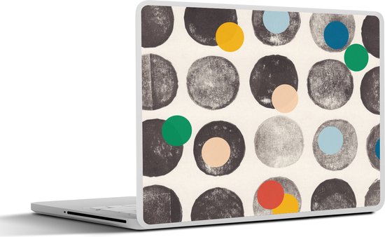 Laptop sticker - 17.3 inch - Kleuren - Abstract - Cirkels - Pastel ...
