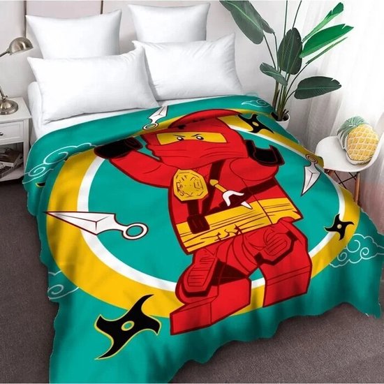 Ninjago Deken Ultra zacht 160x200 Kinderen Bed Slaapkamer | bol.com