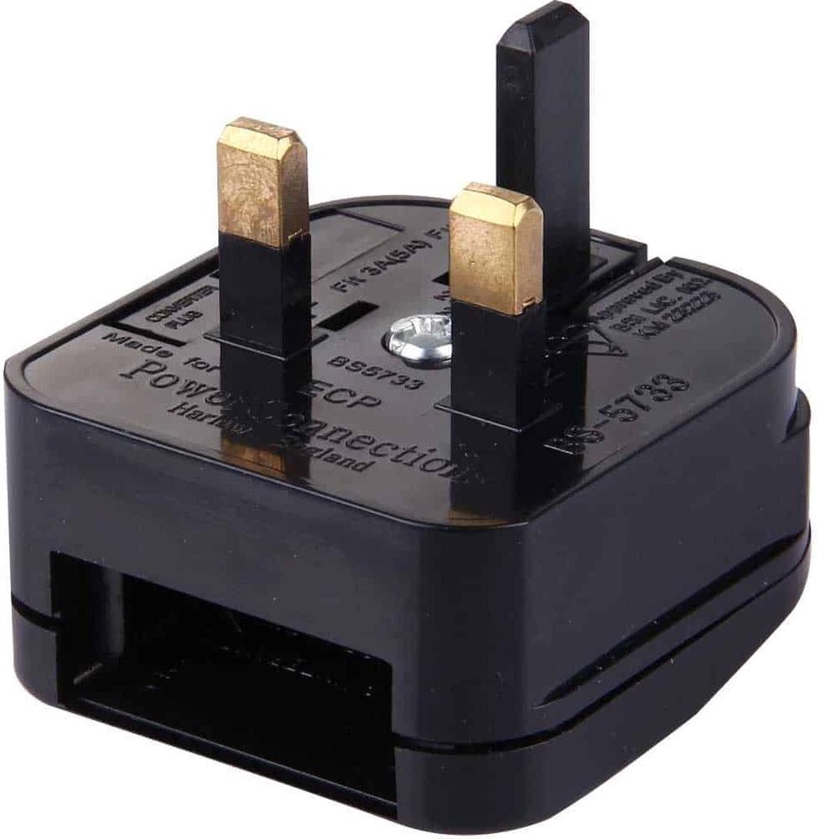 BS-5733 Draagbare EU-stekker naar VK-stekkeradapter Stopcontact Travel ...