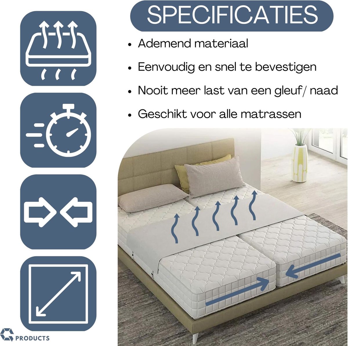 Matraswig - Bedbinder Deluxe - Matraswiggen - Toepasbaar op alle ...