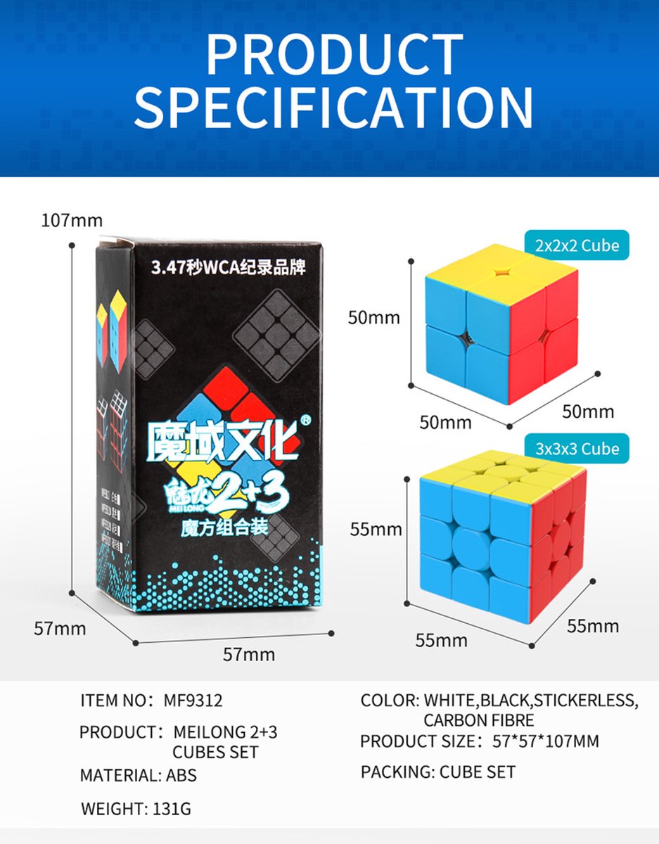 Moyu 2X2X2 3X3X3 speedcube set kubus-magic cube - cadeau set | Games ...