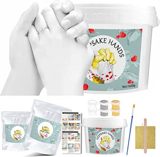 Plaster Hand Set - Hand Casting Kit for Plaster Hands Making - 3D ...