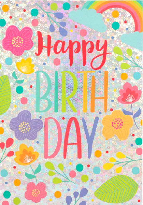 Depesche - Kinderkaart met de tekst "Happy Birthday" - mot. 037 | bol