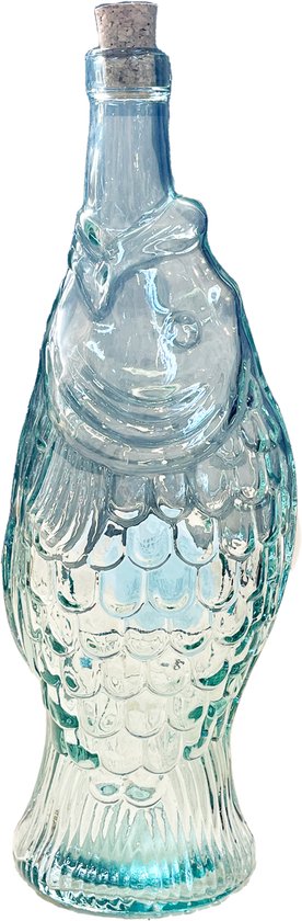 Fidrio Glass - Fles in visvorm 'Côte d'Azur' (Gerecycled glas) | bol