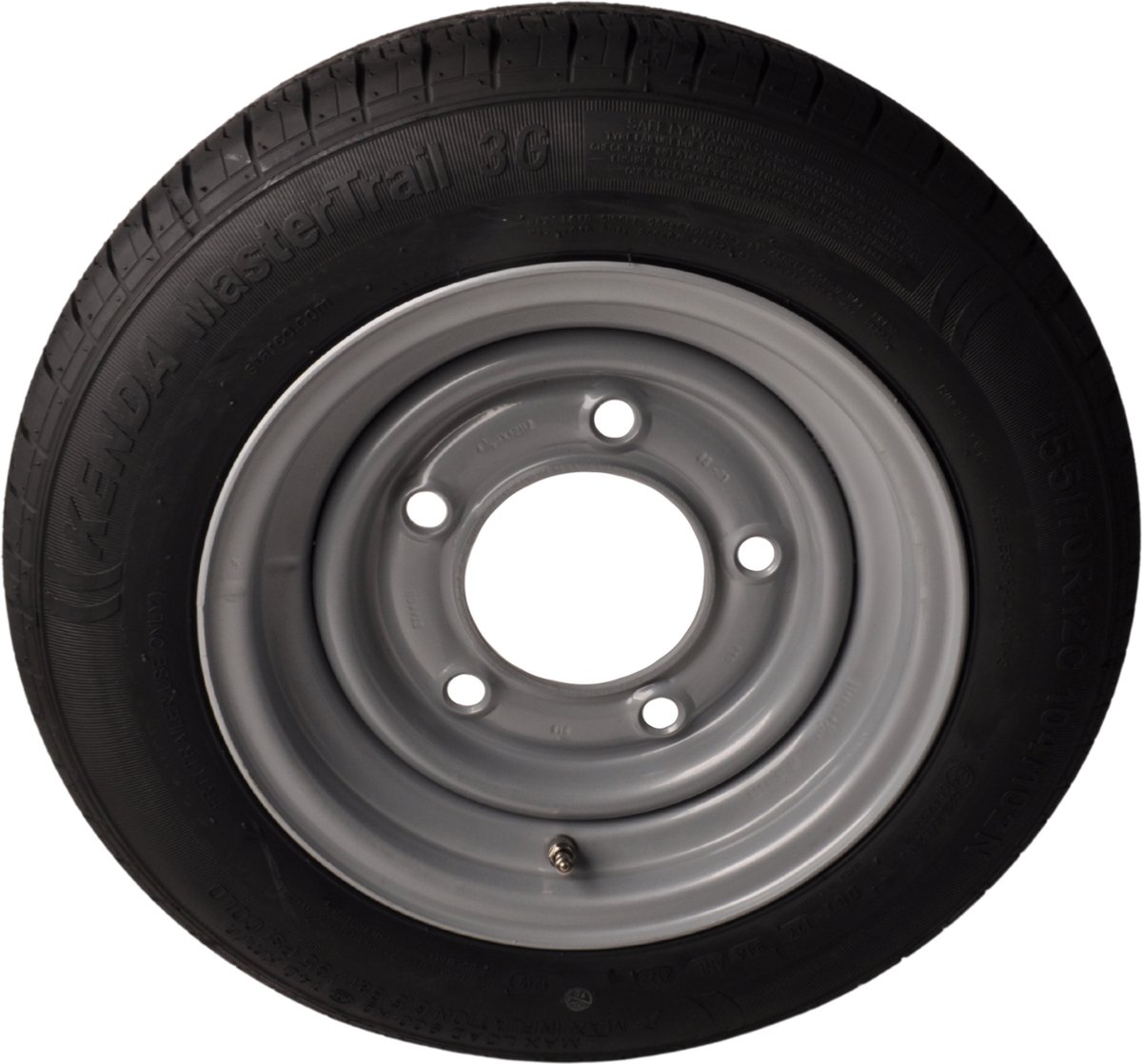Compleet 12 inch wiel - 155/70R12C band + velg - 5x165,1 - 900 kg - 114 ...