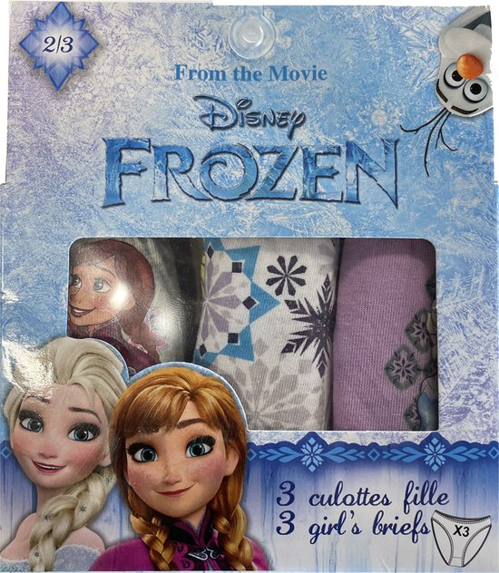 Ensemble Sous-vêtements Disney Frozen Anne et Elsa - 4-5 ans | bol.com