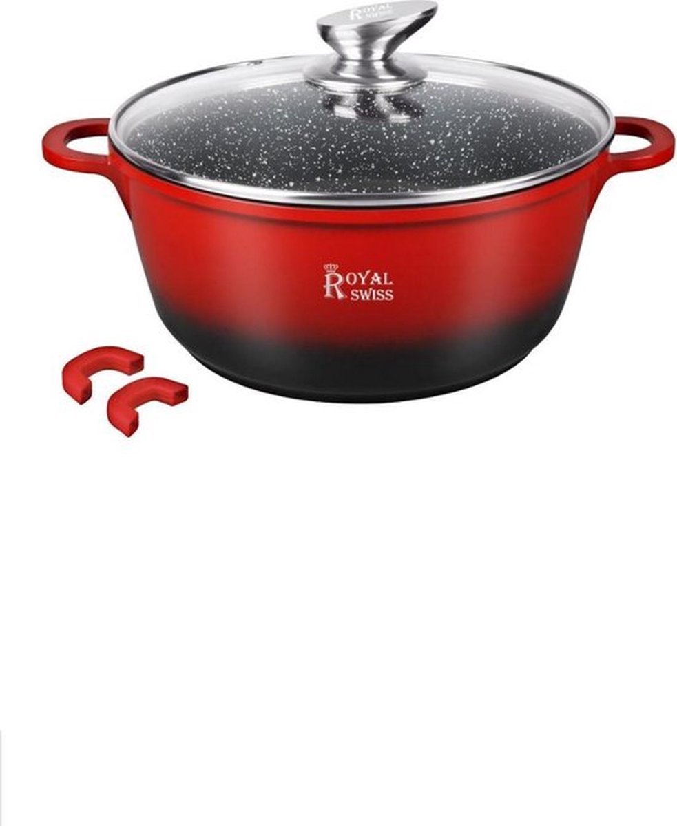 Royal Swiss Inductie Braadpan 20 cm Pannenset met Antiaanbaklaag en ...