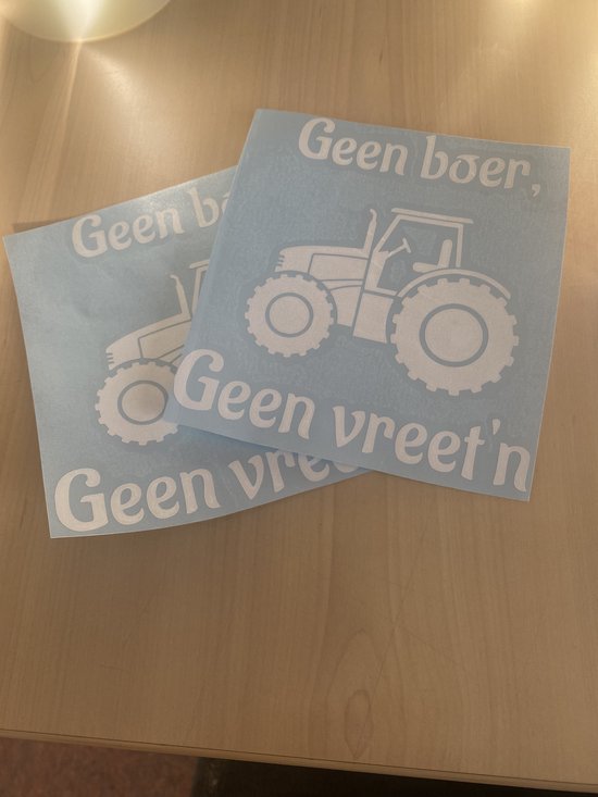 trots op de boeren sticker autosticker trekker sticker proteststicker ...
