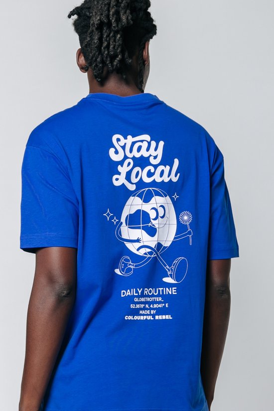 Colourful Rebel Stay Local Basic Tee - M | bol