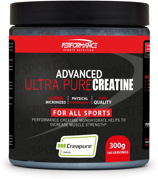 Performance - Ultra Pure Creatine Monohydrate (300 gram) - Sportvoeding ...