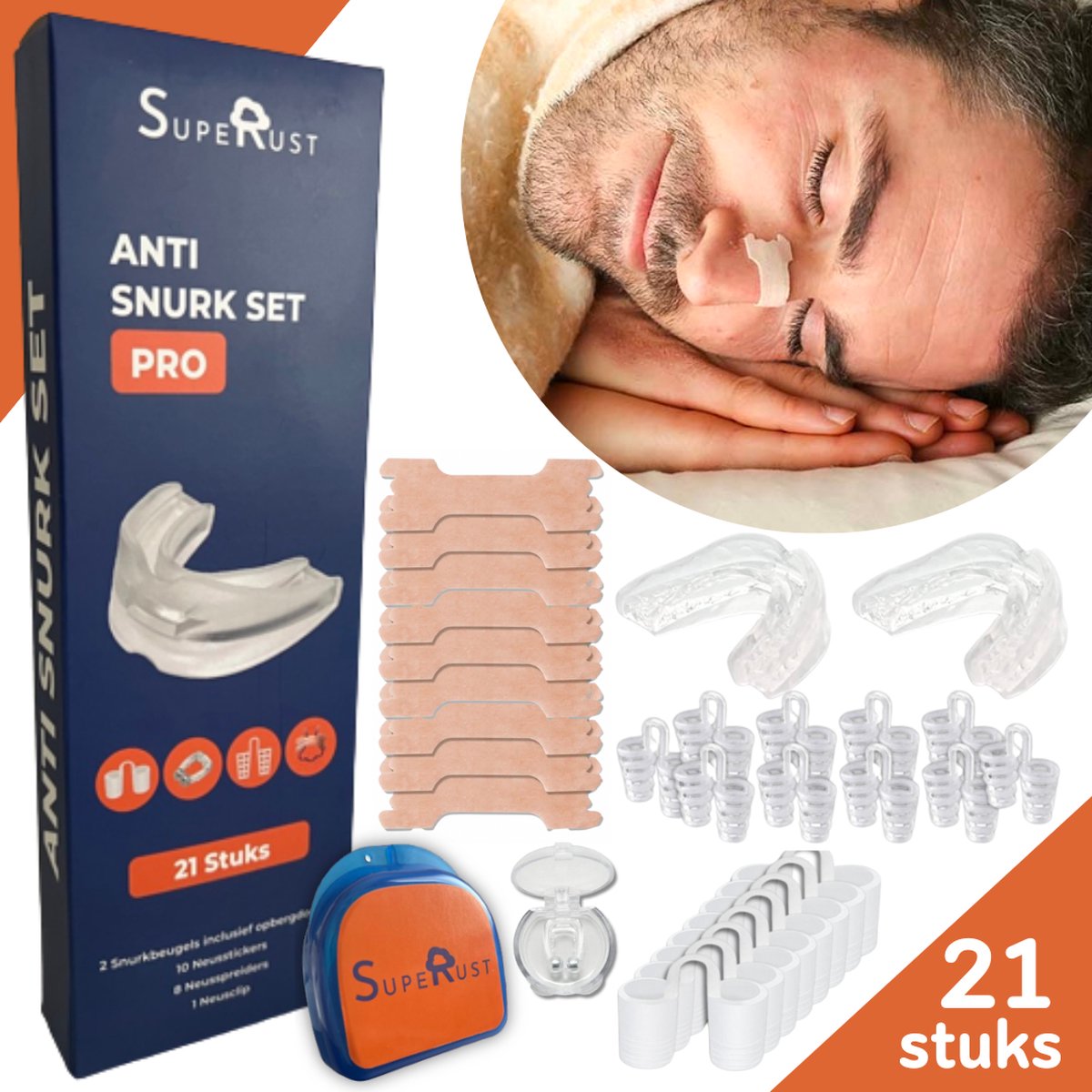 SupeRust - Anti Snurk - Pakket 5 in 1 - Anti Snurk Beugel ...