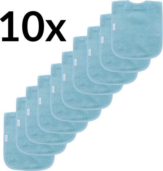 Funnies Slabben 10-Pack | Blauw | Set Van 10 Stuks | Slabbers | bol