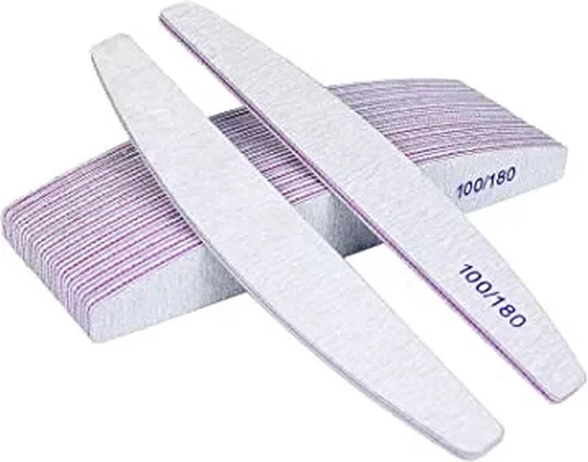 Professionele - nagelvijl - 100/ 180 Gritt - 50 Stuks | bol
