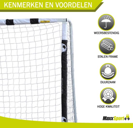 MaxxSport Voetbaldoel - Voetbalgoal - Goal en Doelnet - 300 x 200 x ...
