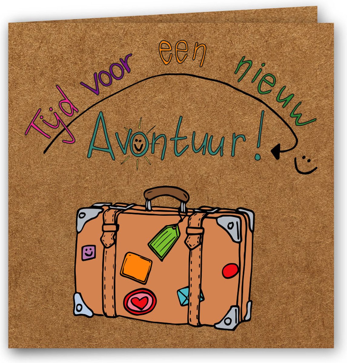 Nieuw avontuur! - Kraft - Wenskaart - nieuwe uitdaging - nieuwe stap ...