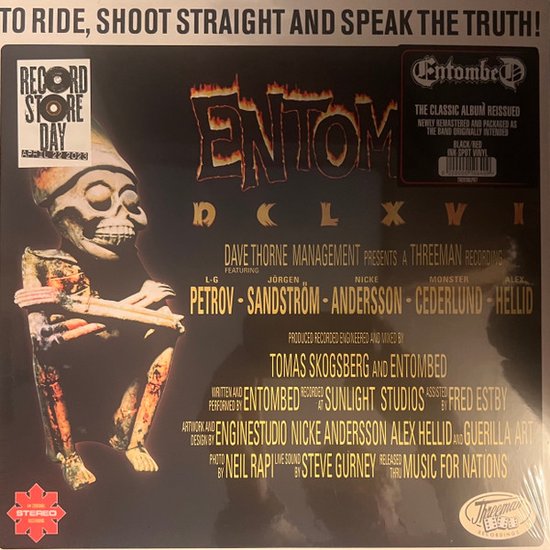 To Ride, Shoot Straight And Speak The Truth (rsd), Entombed | Muziek | bol