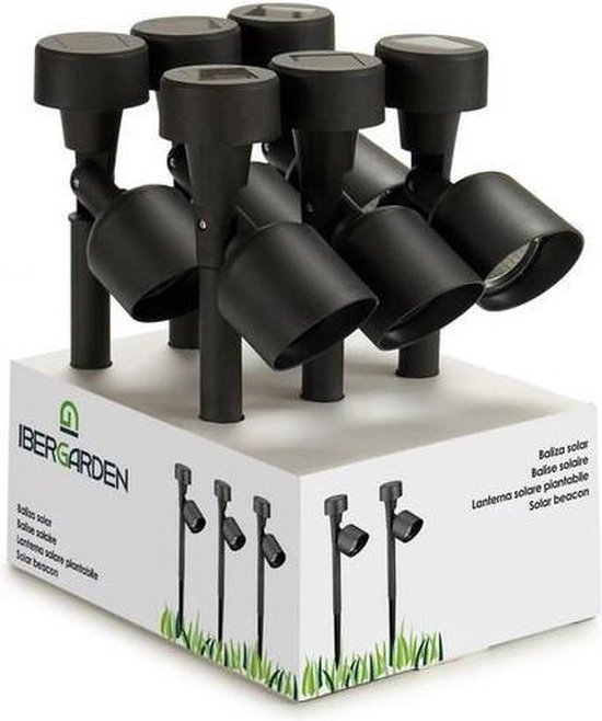 6 st. Tuinverlichting | Solar- energie | Ibergarden | 6 Spotjes | Led ...