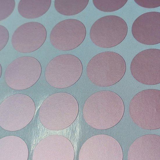 Ronde stickers etiketten "MULTIPLAZA" - 20mm METALLIC-ROZE 18 x 30 ...