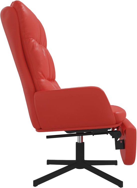 Furniture Limited - Relaxstoel met voetensteun kunstleer rood | bol.com