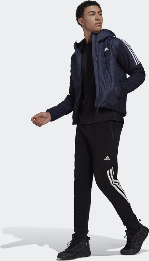adidas Sportswear Essentials Insulated Hooded Hybrid Jacket - Heren - Blauw- 3XL | bol