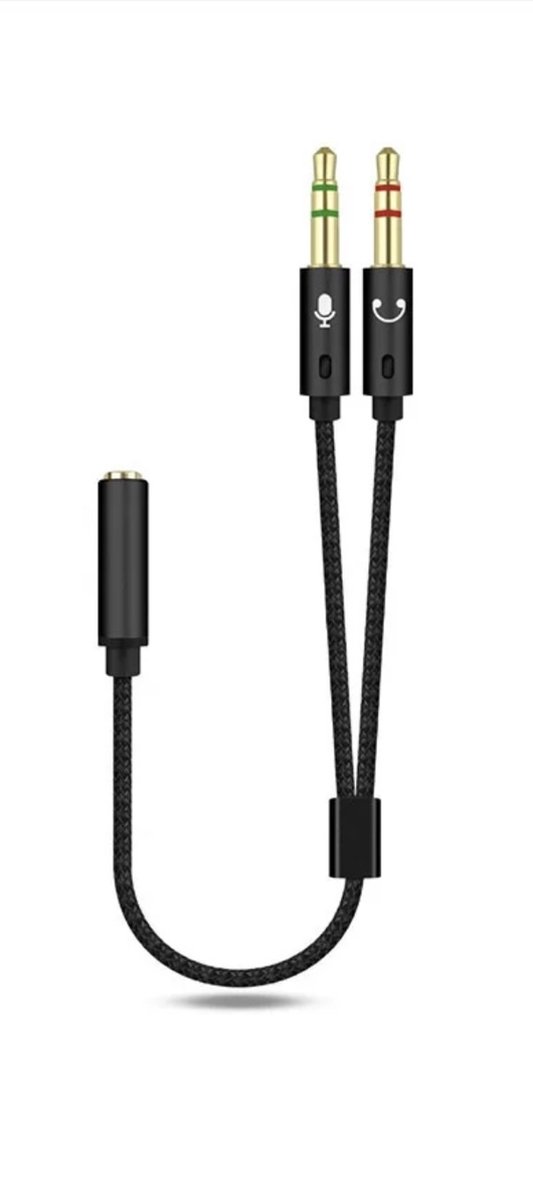Audio Splitter - 4-Pin - Jack Aux Splitter Female naar Dubbel Male - 3 ...