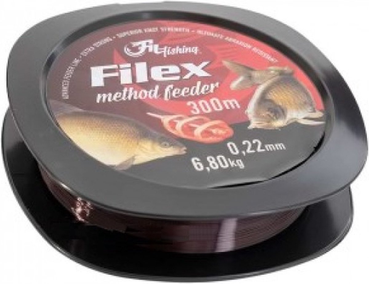 Filex Method Feeder Line - 0.28mm - 300m - 9.95kg - Method Feeder Lijn - Nylon Vislijn | bol.com