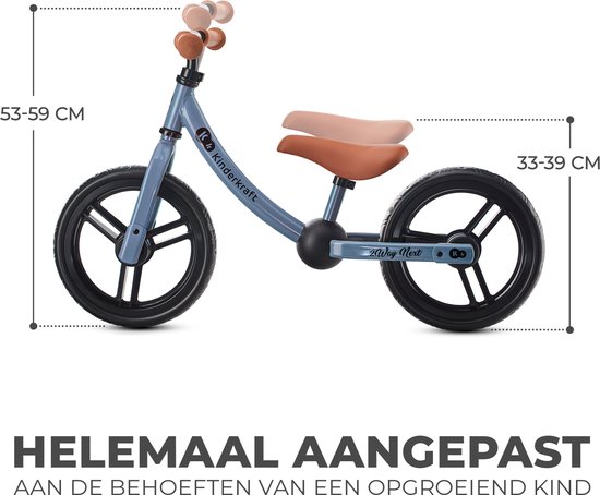 Kinderkraft 2WAY NEXT Loopfiets – 12 inch wielen – Verstelbaar zadel ...
