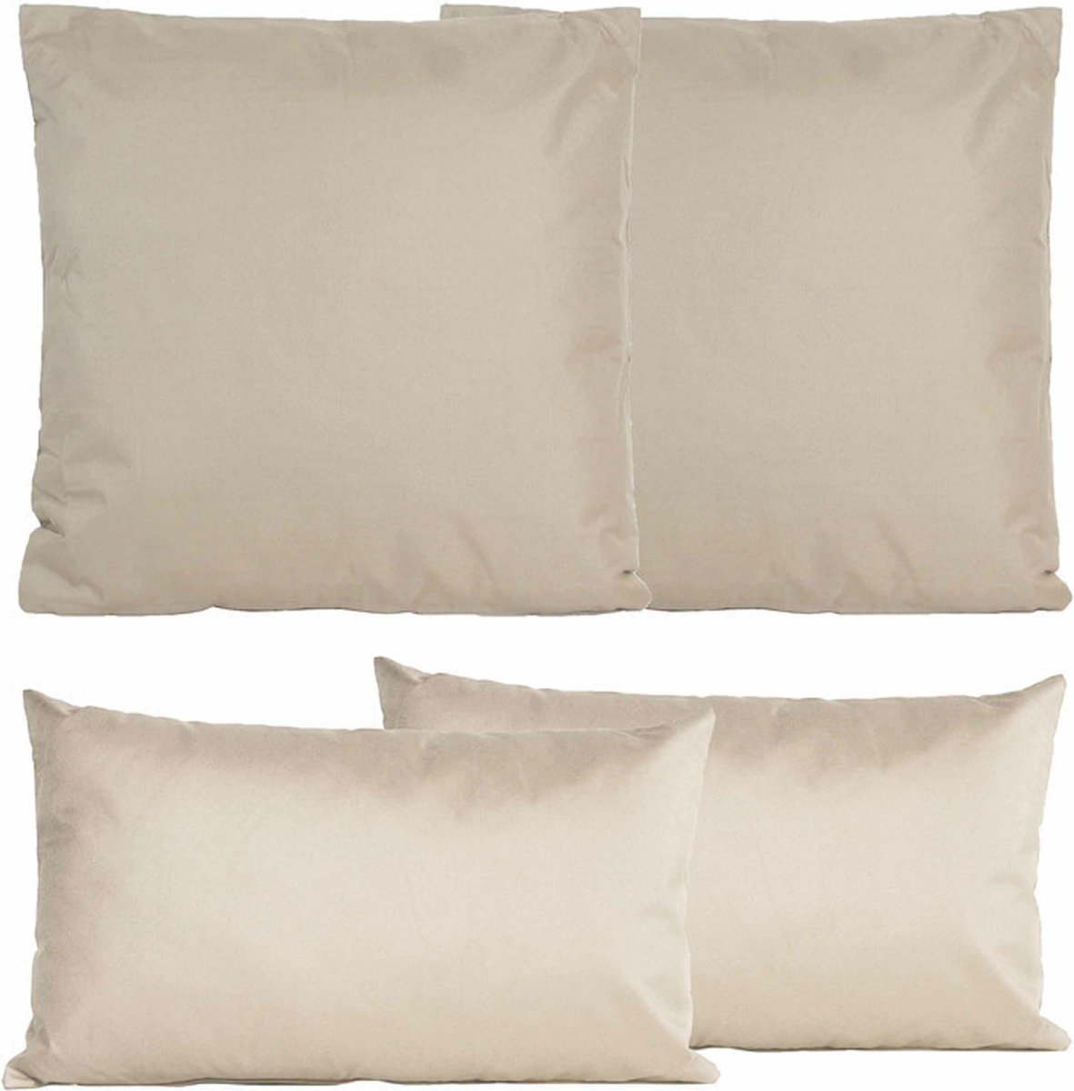 Anna Collection Bank/tuin kussens set - binnen/buiten - 4x stuks ...