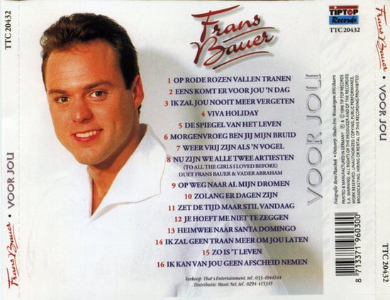 Voor Jou, Frans Bauer | CD (album) | Muziek | bol.com