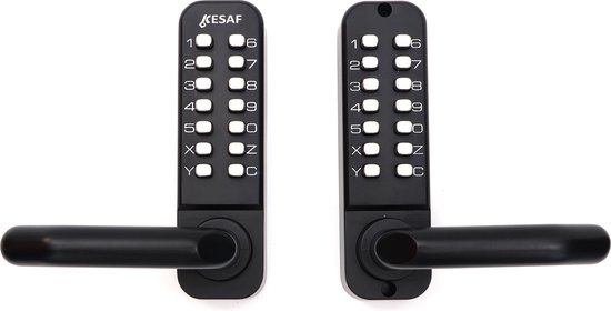 Ariko Deurslot met code en klink - Voor huisdeur - Zwart | bol