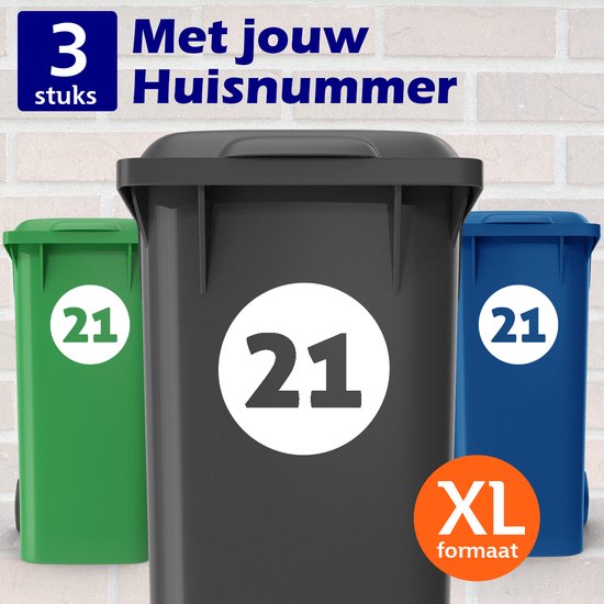 Container Stickers XL - Extra Groot A4 Formaat - Voordeelset 3 stuks ...