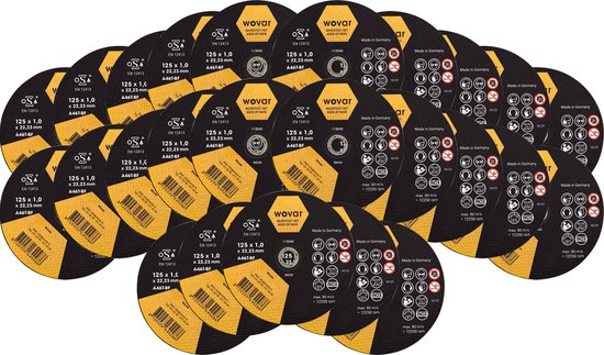 Wovar Slijpschijf metaal 125 mm | 25 stuks | bol.com