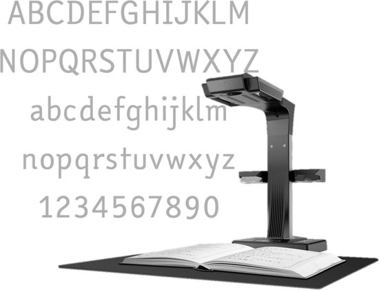 CZUR ET-16 DYS A3 boekscanner met interface en output in lettertype ...