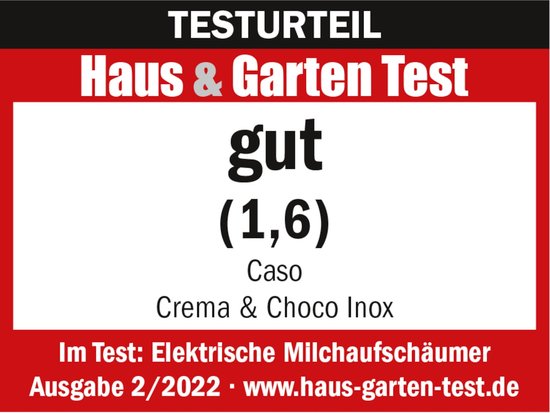 CASO Crema & Choco Inox melkopschuimer | bol