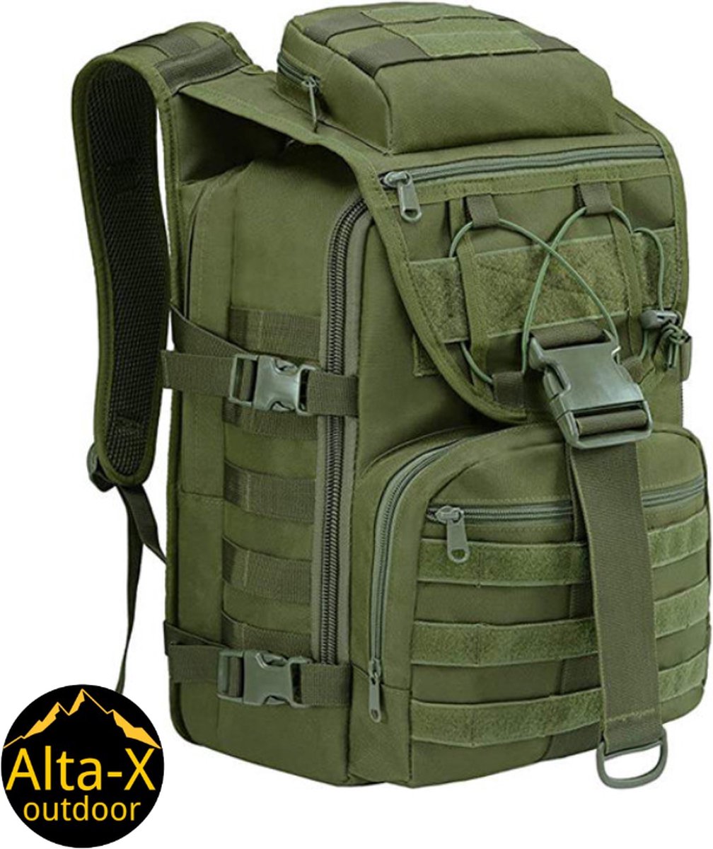 Alta-X outdoor - Army Rugzak Moutain 40 L Groen - Leger Rugtas - Hiking ...