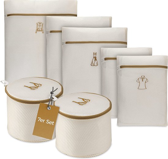 Premium set van 7 wasnetten - robuuste waszak & beha-net voor ...