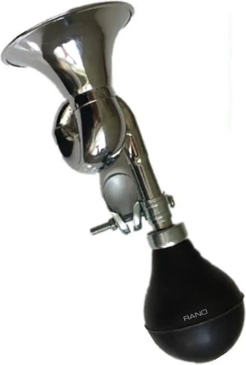 RANO - Metalen retro luchthoorn - Eenvoudig bevestigbaar - fietstoeter ...