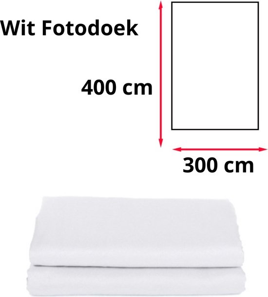 Fotodoek - Greenscreen - Wit - Fotografie Achtergrond - 300 x 400 CM ...