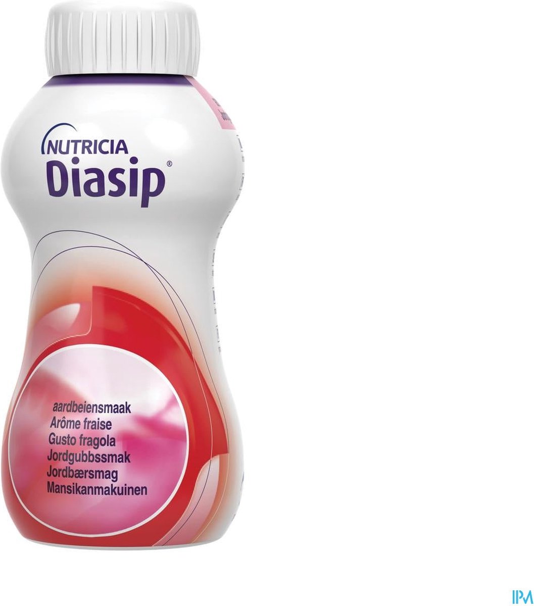 Nutricia Diasip 4-Pack Aardbei 800 ml | bol.com