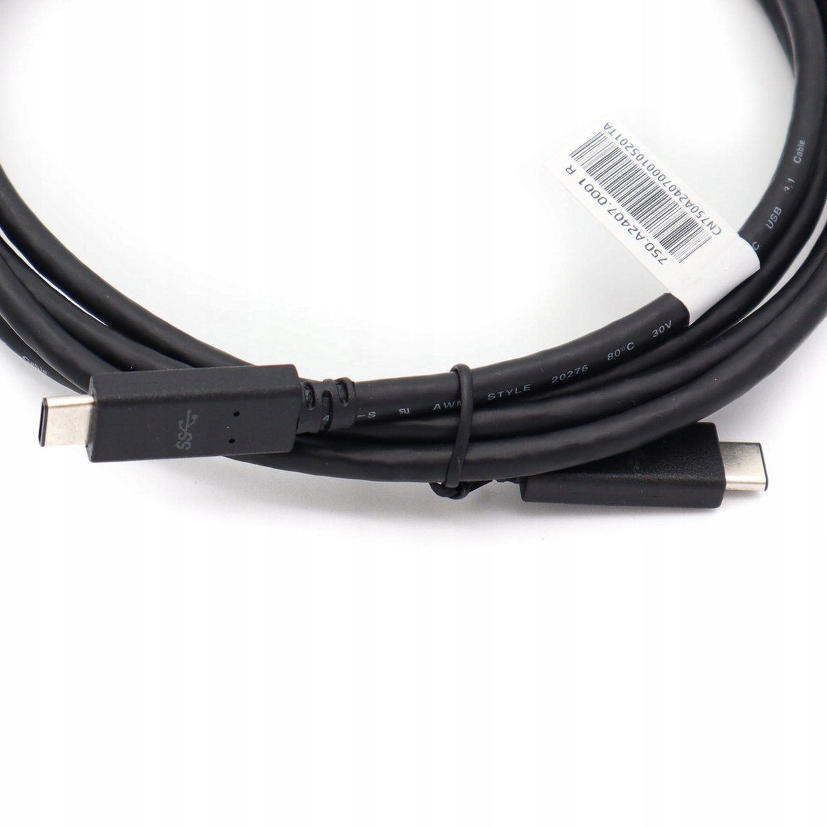 HP USB 3.1 Gen1, Type-C - Type-C, 20V/5A, 1.8m | bol