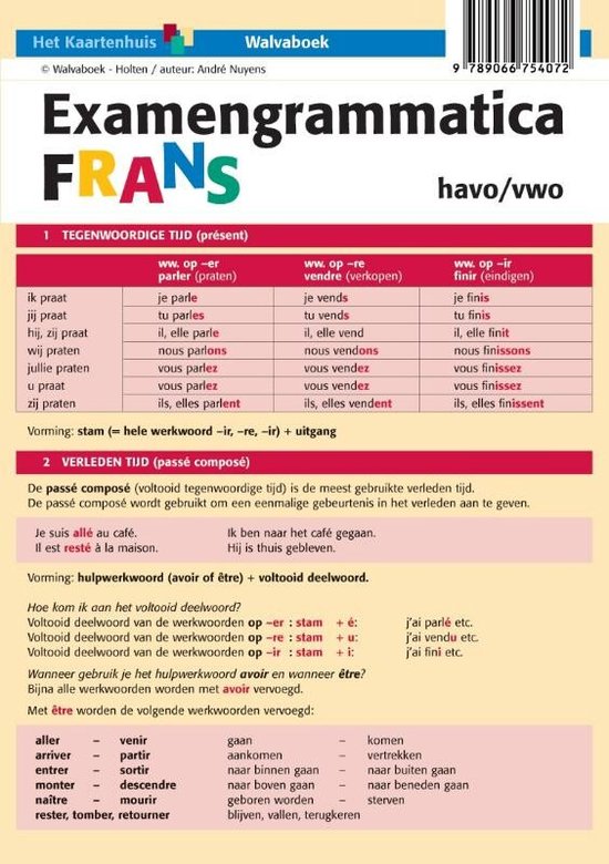 Examengrammatica Frans | 9789066754072 | André Nuyens | Boeken | bol.com