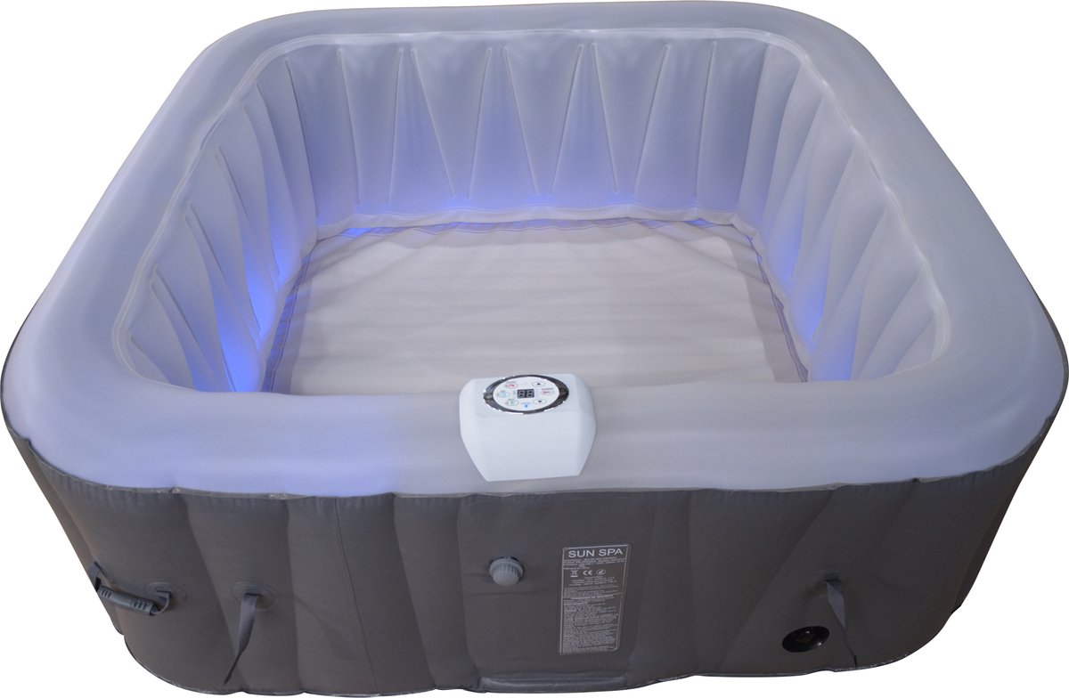 SUNSPA Jacuzzi opblaasbaar - Bubbelbad 4 personen - 600L - 155 x 65 cm | bol.com