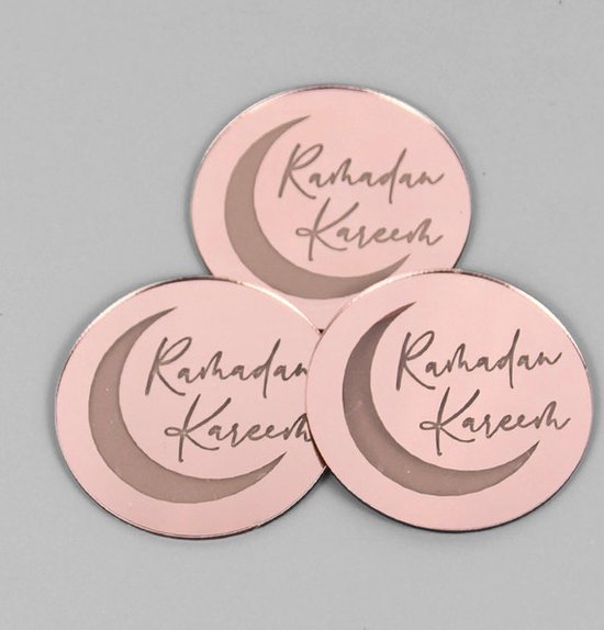Ramadan - Eid Mubarak - Cupcake versiering - Diameter 5 cm - Per 5 ...