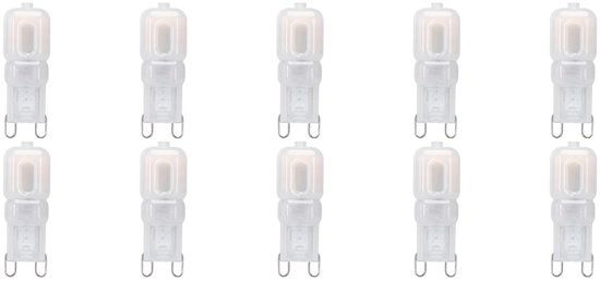 LED Lamp 10 Pack - Velvalux - G9 Fitting - Dimbaar - 3W - Helder/Koud Wit 6000K -... | bol